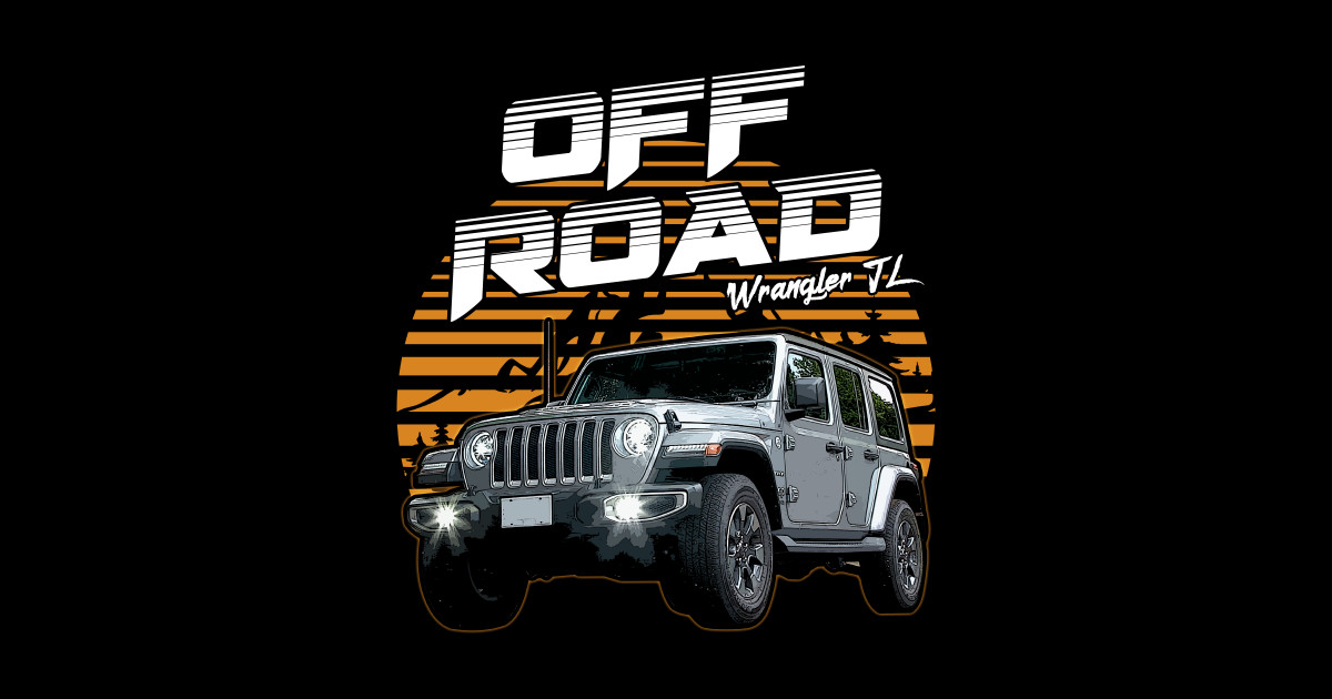 Wrangler JL jeep car offroad name - Wrangler Jl - Sticker | TeePublic