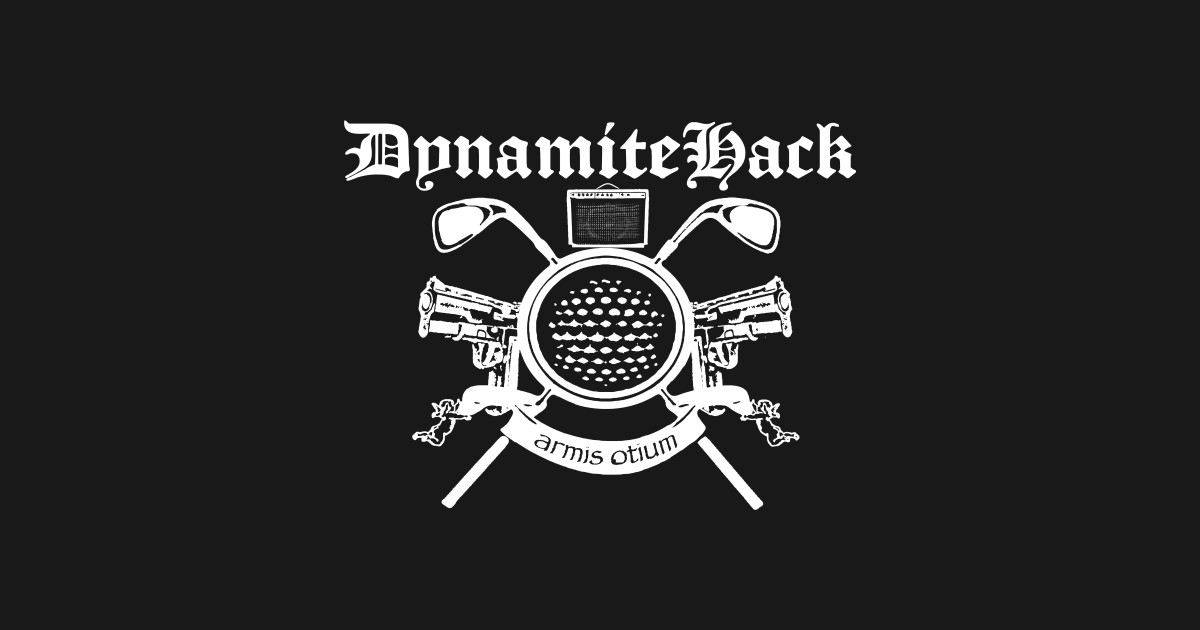 Dynamite Hack Crest design invert - Golf - T-Shirt | TeePublic