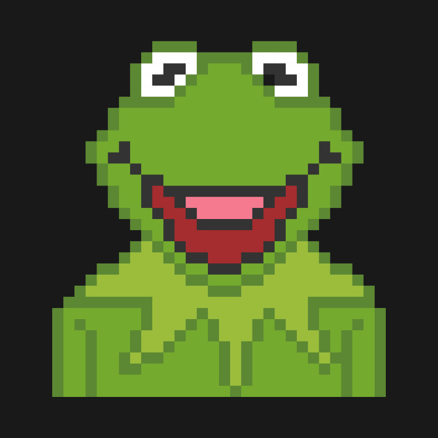 Kermit The Muppets Pixel Character - The Muppet Show - T-Shirt | TeePublic