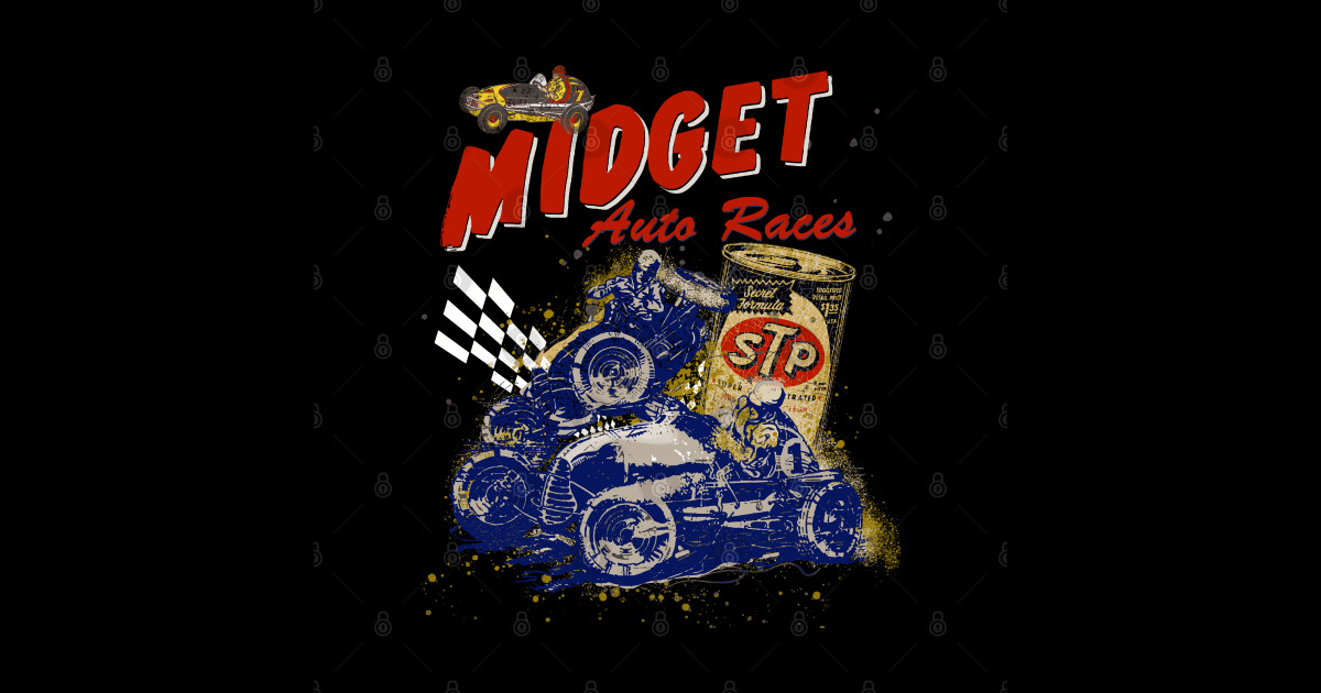 Midget Auto Racing - Midget Auto Racing - Sticker | TeePublic