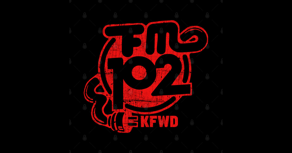 FM102 -- 70s Radio Station - Radio Station - Sticker | TeePublic