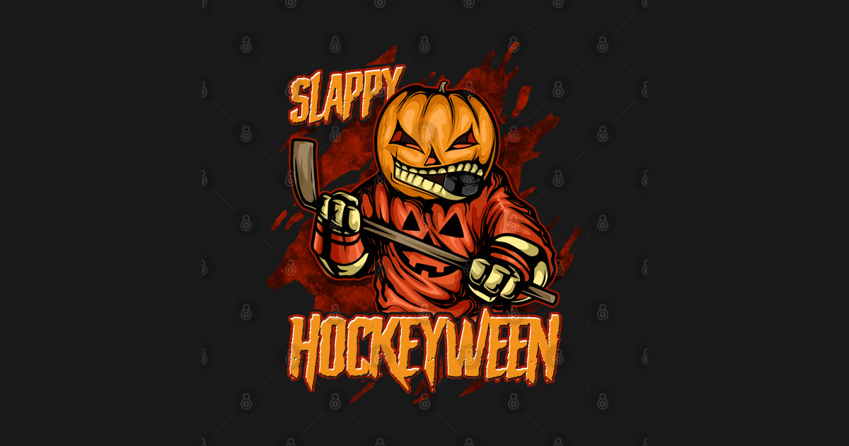 Hockey Slappy Hockeyween Sports Humor - Hockey - T-Shirt | TeePublic