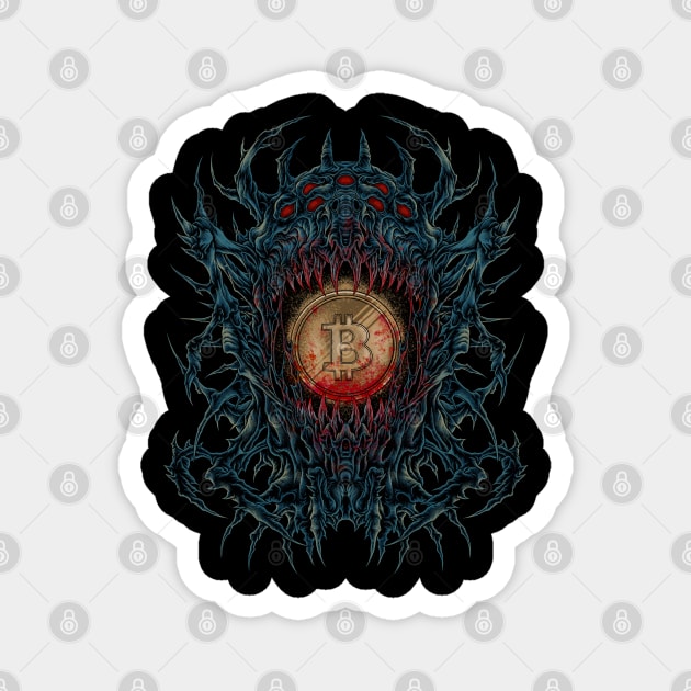 MONSTER BITCOIN - Bitcoin - Magnet | TeePublic