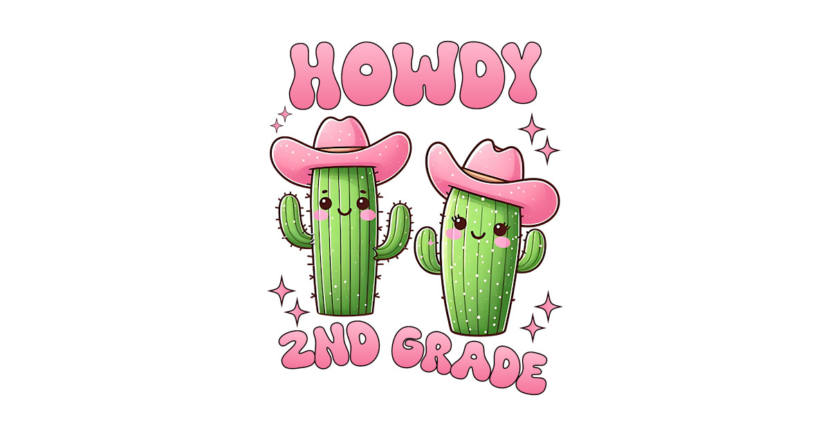 Howdy Second Grade Western 2nd Grade Squad Teacher Cowgirl Cowboy Back ...