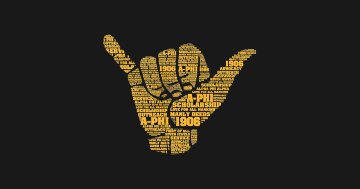Alpha Phi Alpha Fraternity Hand Sign TShirt - Alpha Phi Alpha ...