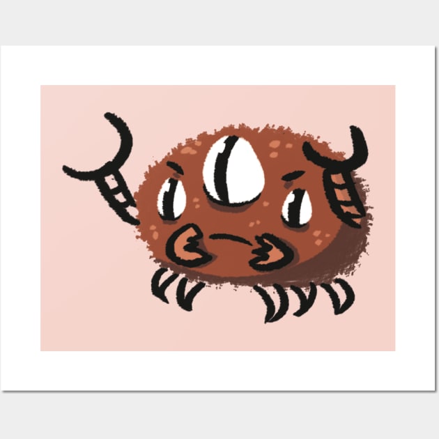 Crab Bug Doodle Monster - Monster - Posters and Art Prints | TeePublic