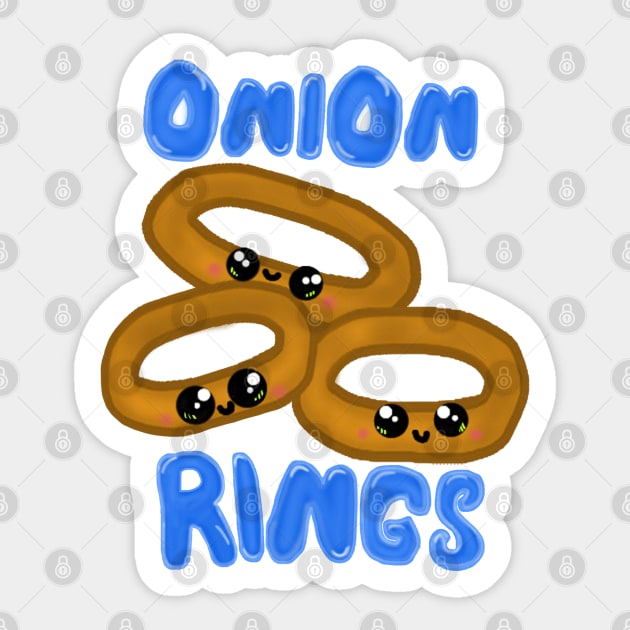 Kawaii Onion Rings - Kawaii Onion Rings - Sticker | TeePublic