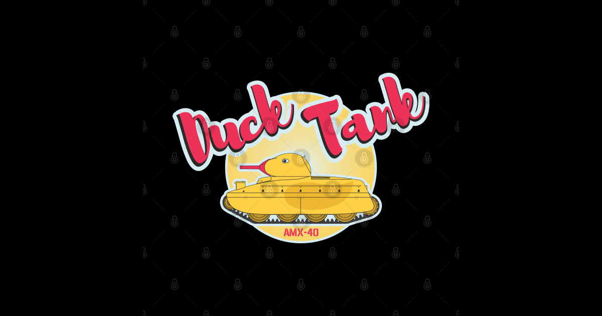 Duck Tank AMX-40 Meme for Kids and WoT Fans - World Of Tanks - Sticker ...