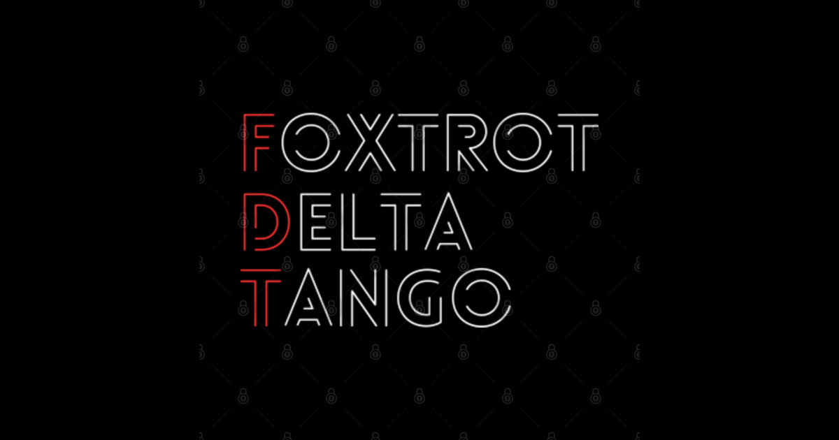 foxtrot delta tango - Foxtrot Delta Tango - Sticker | TeePublic