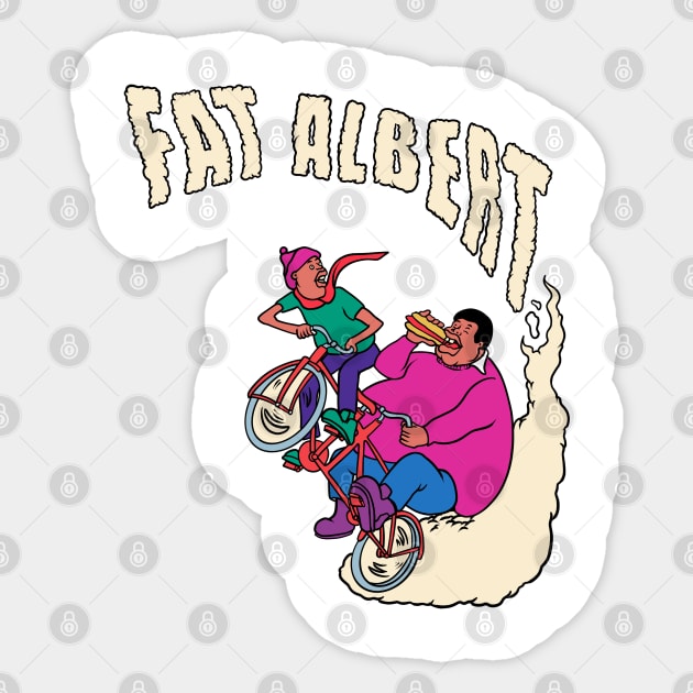 Fat Albert Cartoon - Fat Albert - Sticker | TeePublic