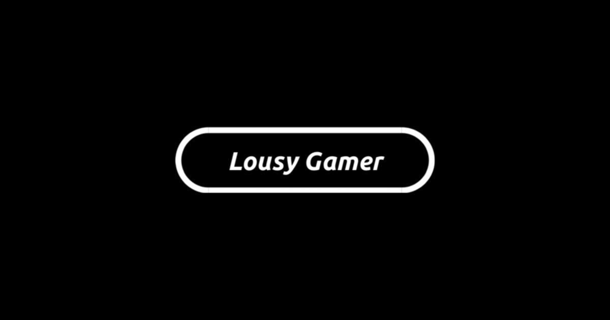 Lousy Gamer Logo - Gamer - Sticker | TeePublic