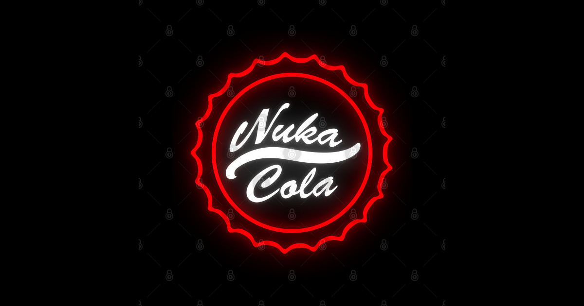 Nuka Cola Neon - Fallout - Sticker | TeePublic