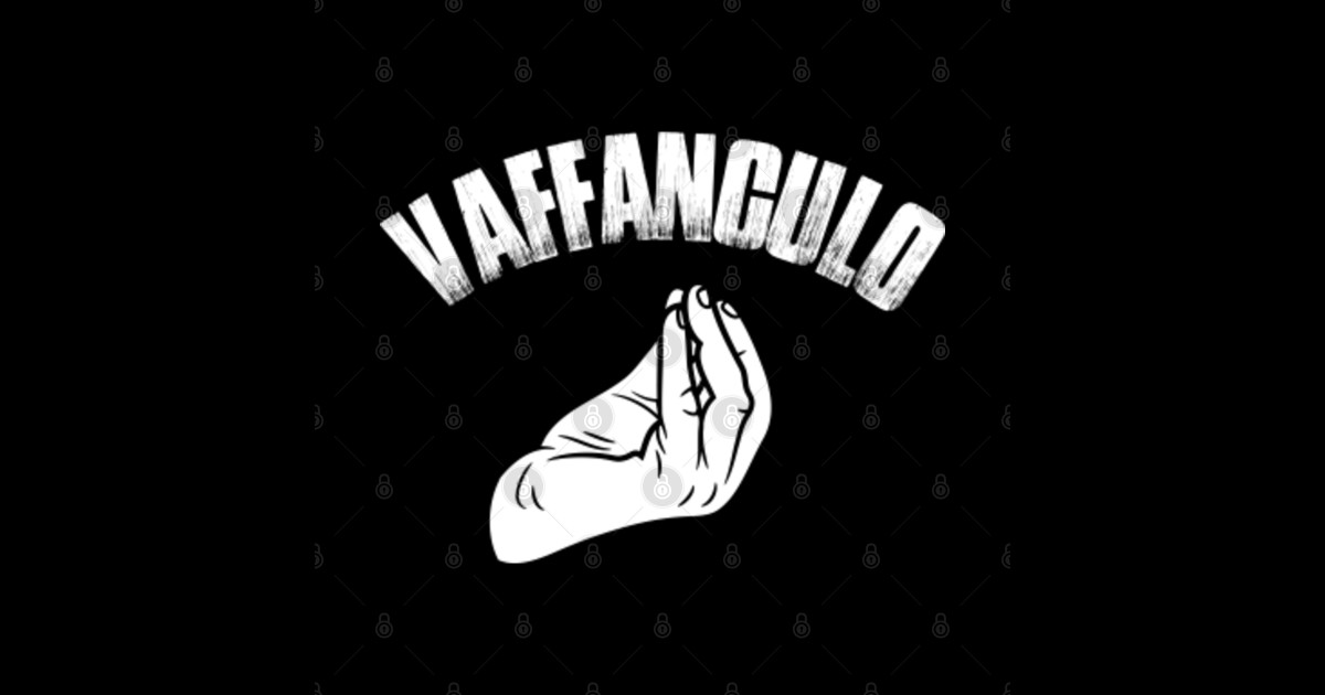 Vaffanculo Italy hand gesture - Vaffanculo - Sticker | TeePublic