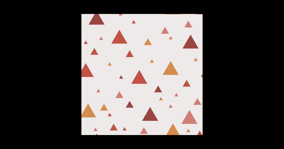 Scattered Triangle Pattern - Triangle - Sticker | TeePublic