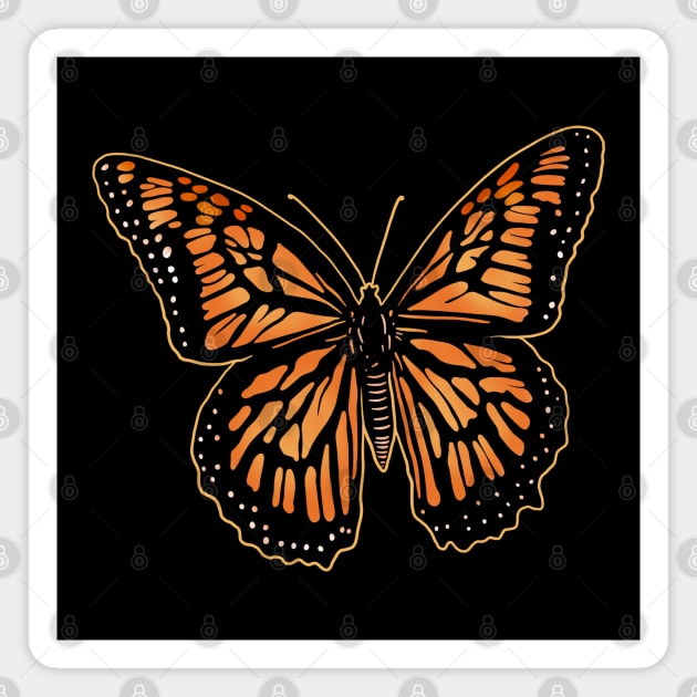 monarch butterfly pattern drawing