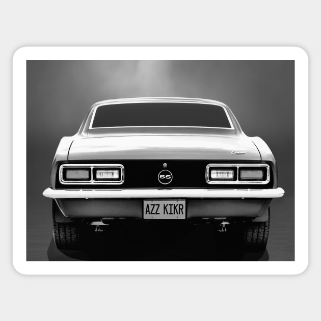 1968 Camaro SS Azz Kikr - Automotive - Sticker | TeePublic