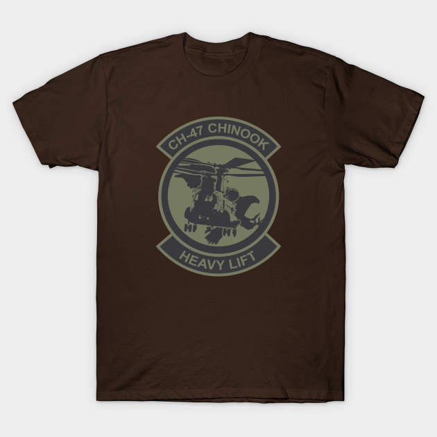 CH-47 Chinook Patch - Military Helicopter Subdued Patches - T-Shirt ...