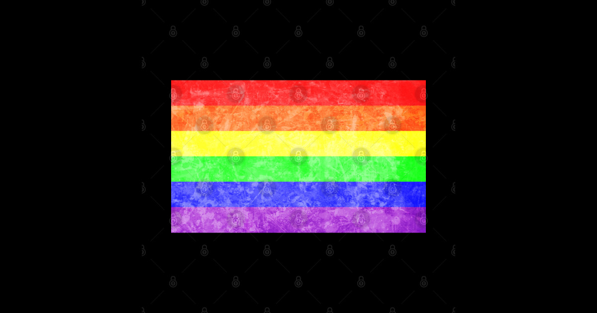 Distressed Gay Pride Rainbow Flag - Distressed Gay Pride Rainbow Flag ...
