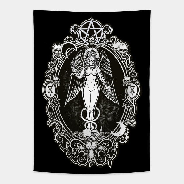 Baphochick - woman, death, goth, snake, devil, Baphomet, skull, goth ...