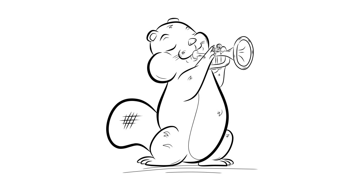 Beaver music - Beaver Music - T-Shirt | TeePublic