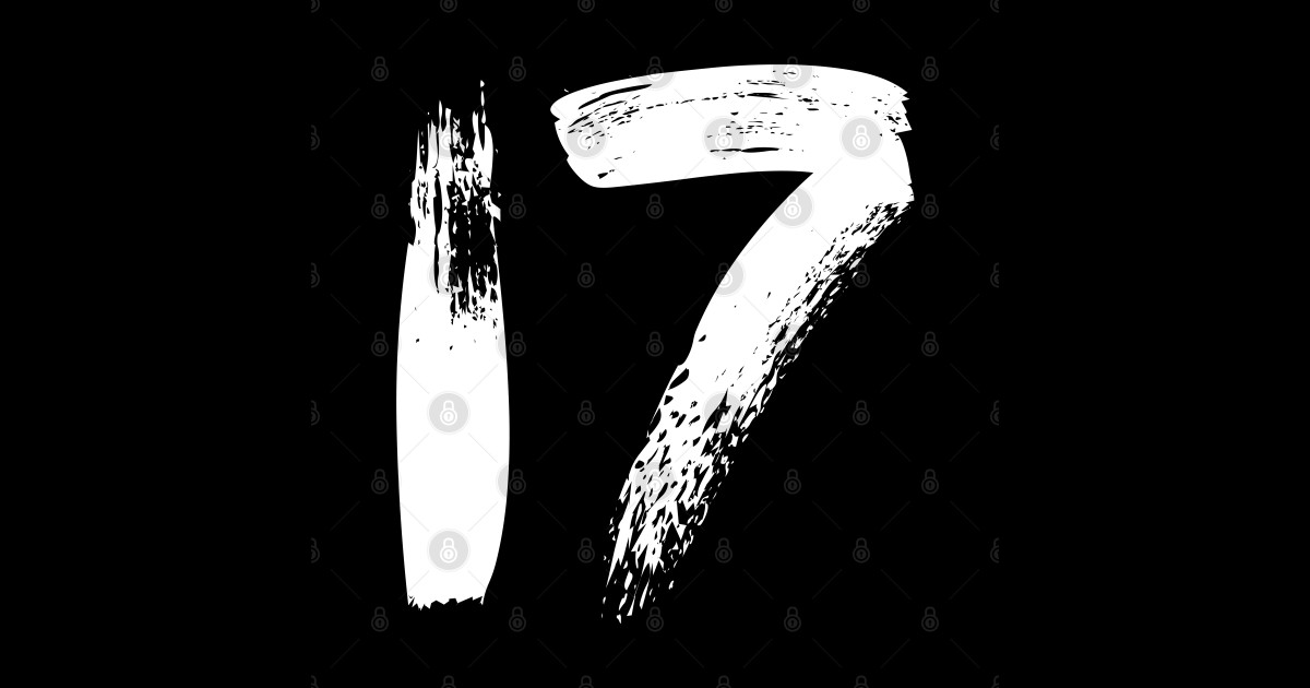 Number 17 - Number 17 - Sticker | TeePublic
