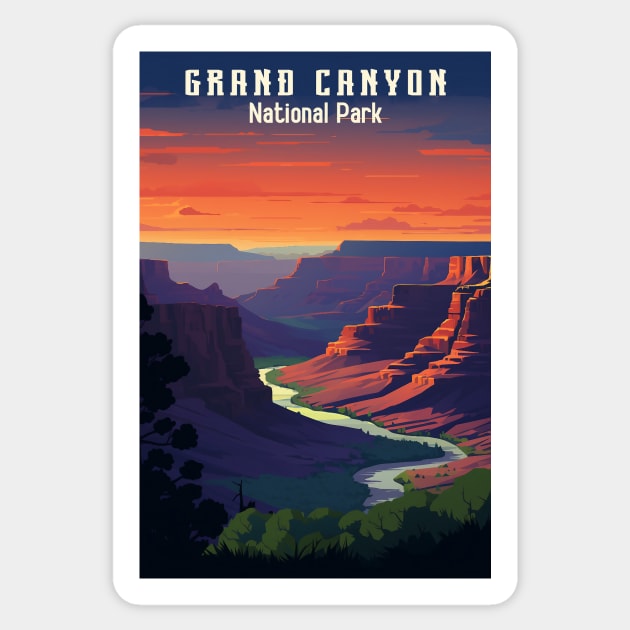 Grand Canyon National Park - Grand Canyon - Sticker | TeePublic