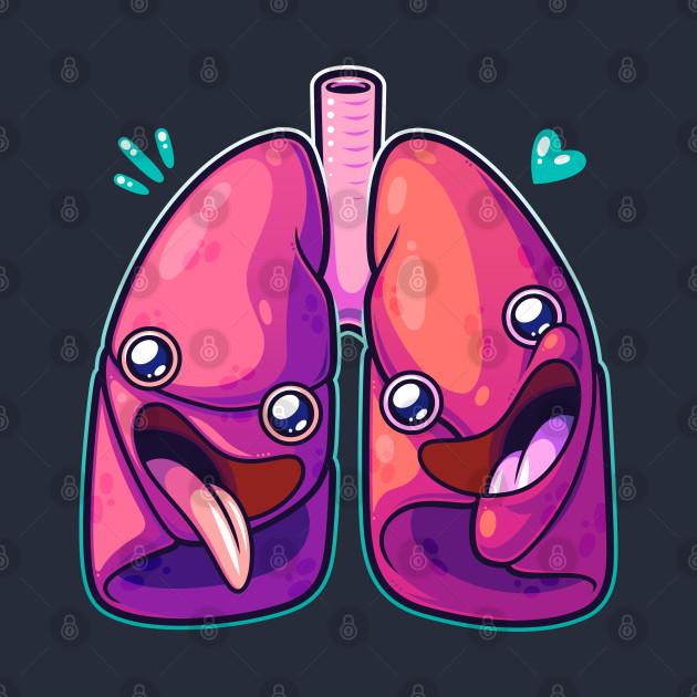Happy Lungs - Lungs - T-Shirt | TeePublic