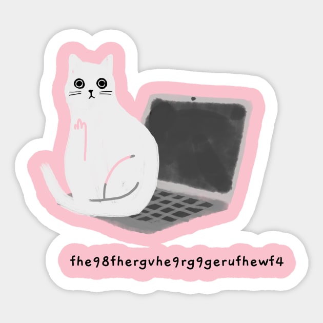Laptop typo (black caption) - Typo - Sticker | TeePublic