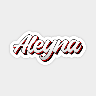 Aleyna Name Cool 70s Retro Font Magnets for Sale | TeePublic