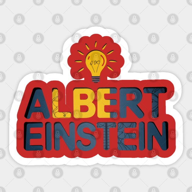 albert einstein idea - Albert Einstein - Sticker | TeePublic
