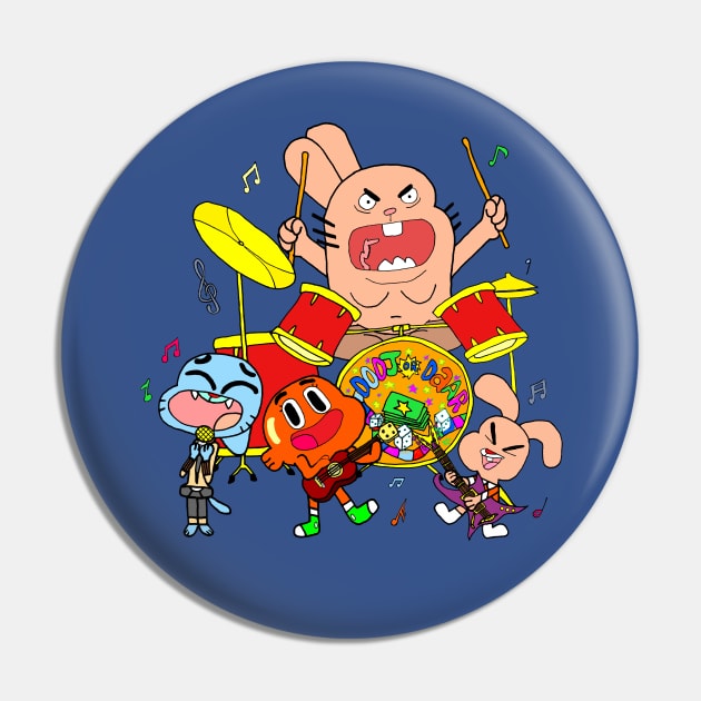 The Band - The Amazing World Of Gumball - Pin | TeePublic