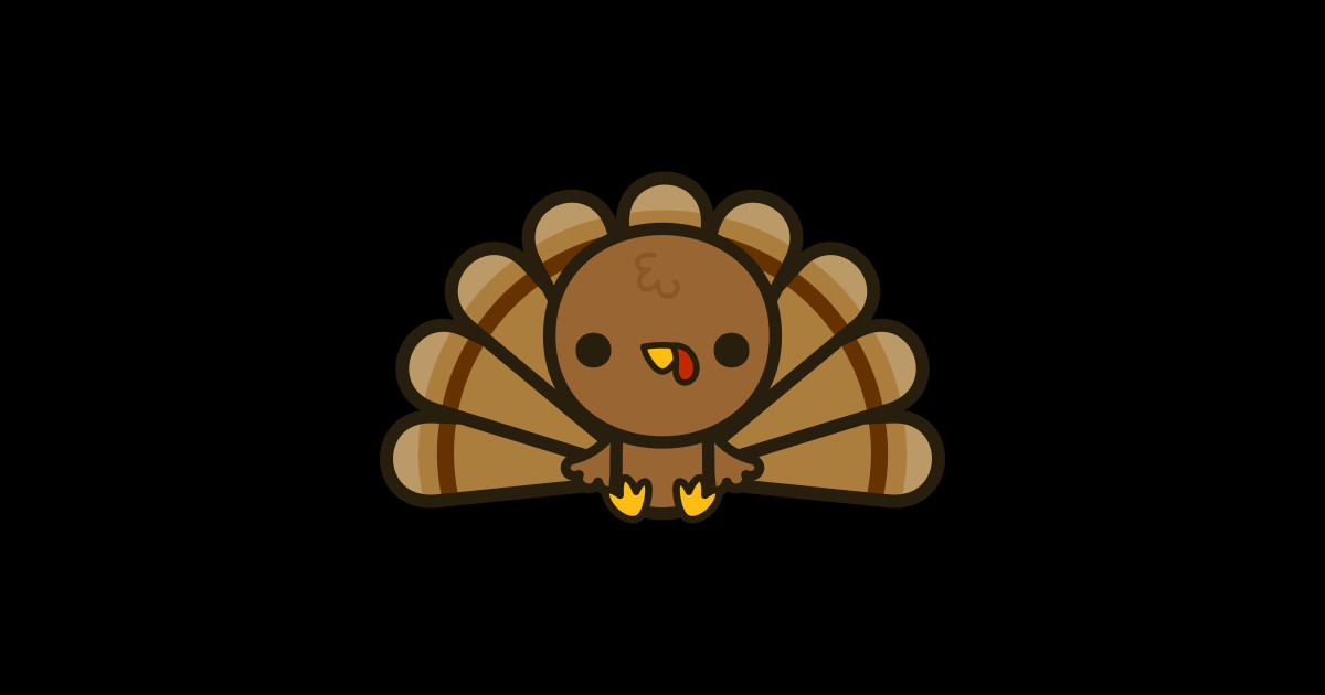 Cute turkey - Turkey - Sticker | TeePublic
