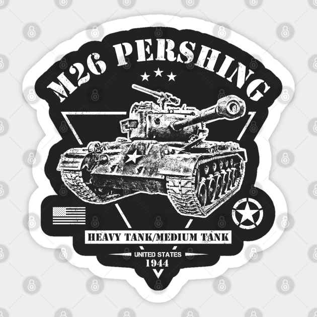 M26 Pershing - Ww2 Tank - Sticker | TeePublic