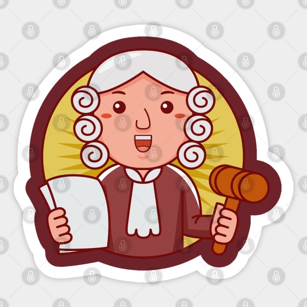 Judge Man - Judge - Sticker | TeePublic