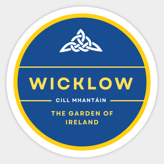 Wicklow, County and GAA Colours - Wicklow - Sticker | TeePublic