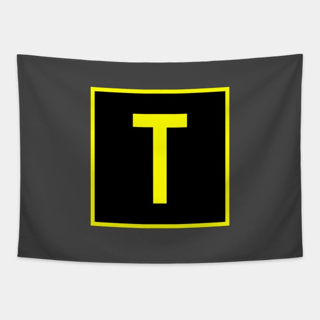T - Tango - FAA taxiway sign, phonetic alphabet - Taxiway Sign ...