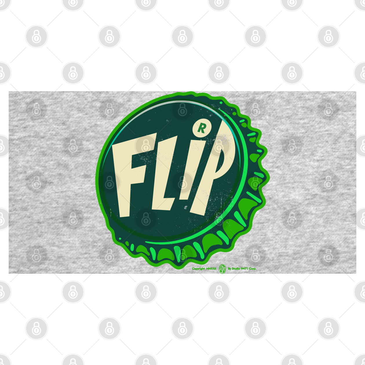 Vintage Flip Soda Bottlecap Distressed - Vintage - T-Shirt | TeePublic