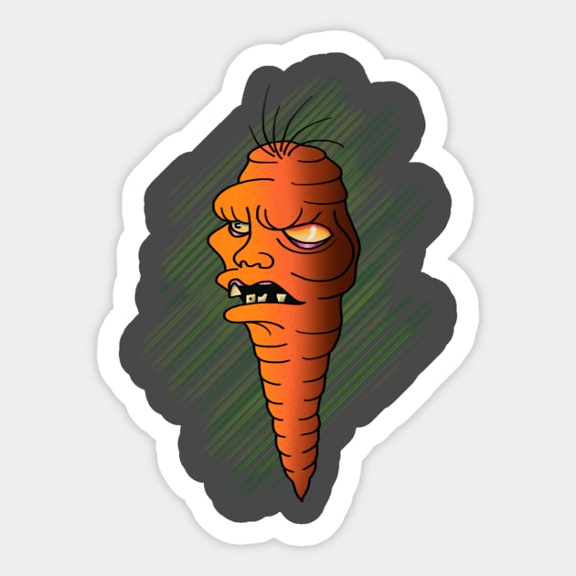 Zombie Carrot - Zombie - Sticker | TeePublic