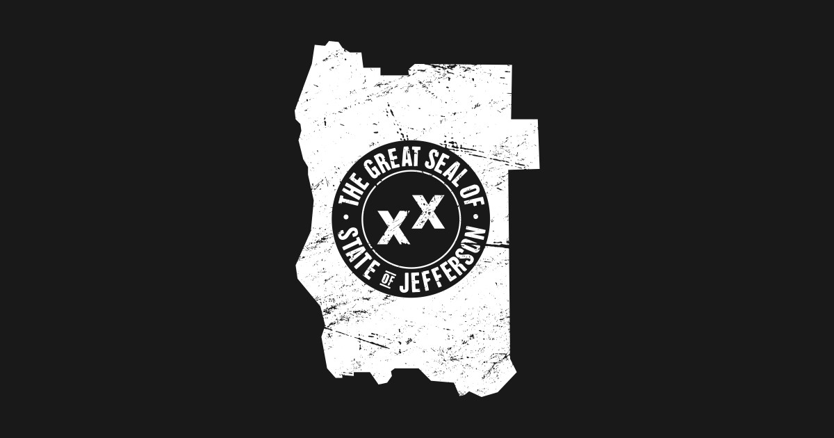 State Of Jefferson | Borders & Seal - State Of Jefferson - T-Shirt ...