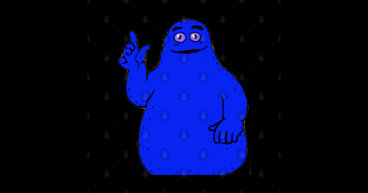 Creepy Grimace - Grimace - Sticker | TeePublic