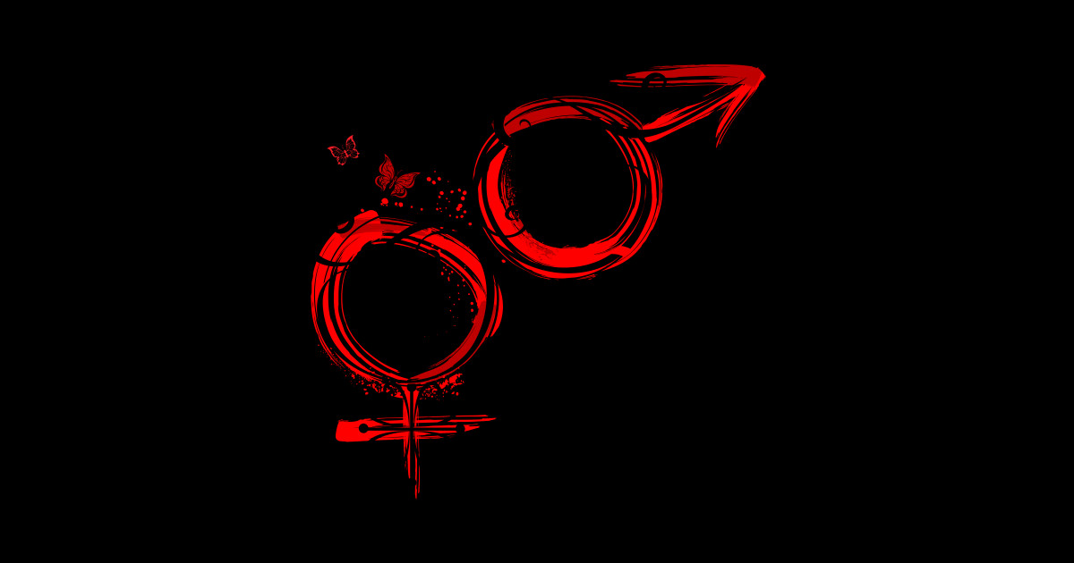 Male and Female Symbols - Symbols - Pin | TeePublic