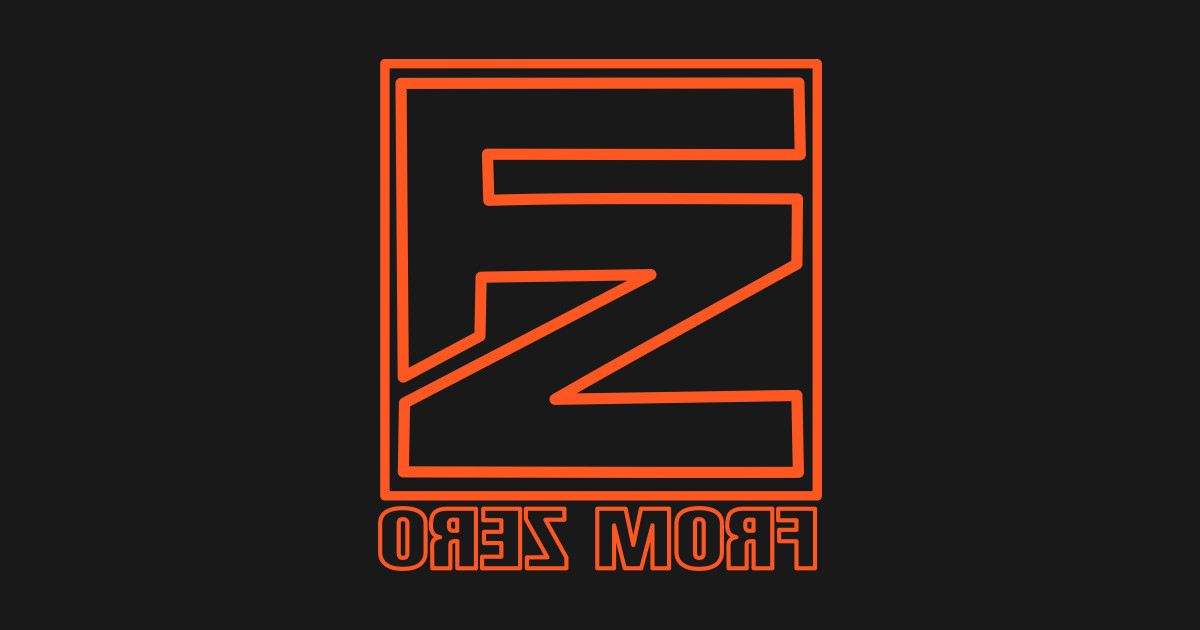 FROM ZERO tshirt logo - Logotype Eyecatching - Sticker | TeePublic