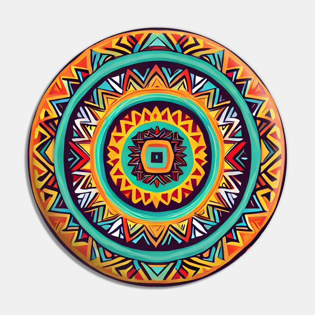 ethnic design pattern circle