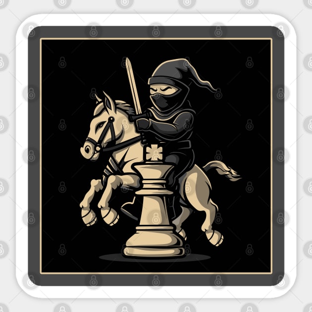 Chess Ninja On Knight Ninja For Chess Player Ninja Fan Art - Chess ...