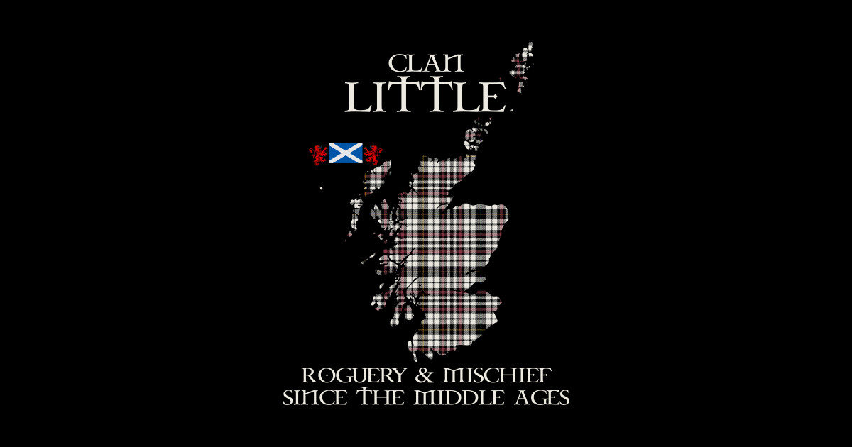 Clan Little tartan Scotland map Saltire flag and lion rampant scottish ...