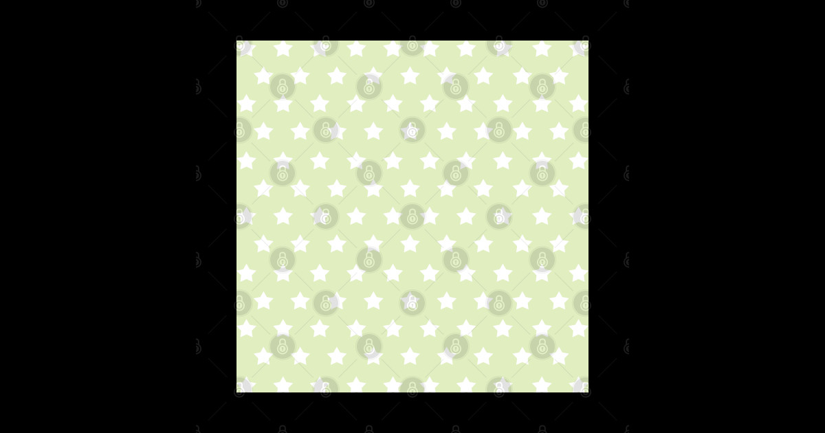 Mint Green White Star Pastel Color Pattern - Star - Sticker | TeePublic