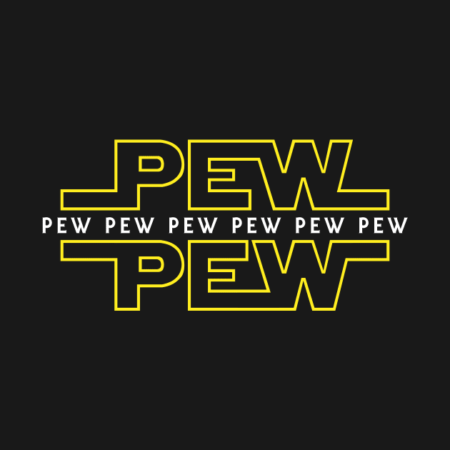 Pew Pew v2 - Science Fiction - T-Shirt | TeePublic