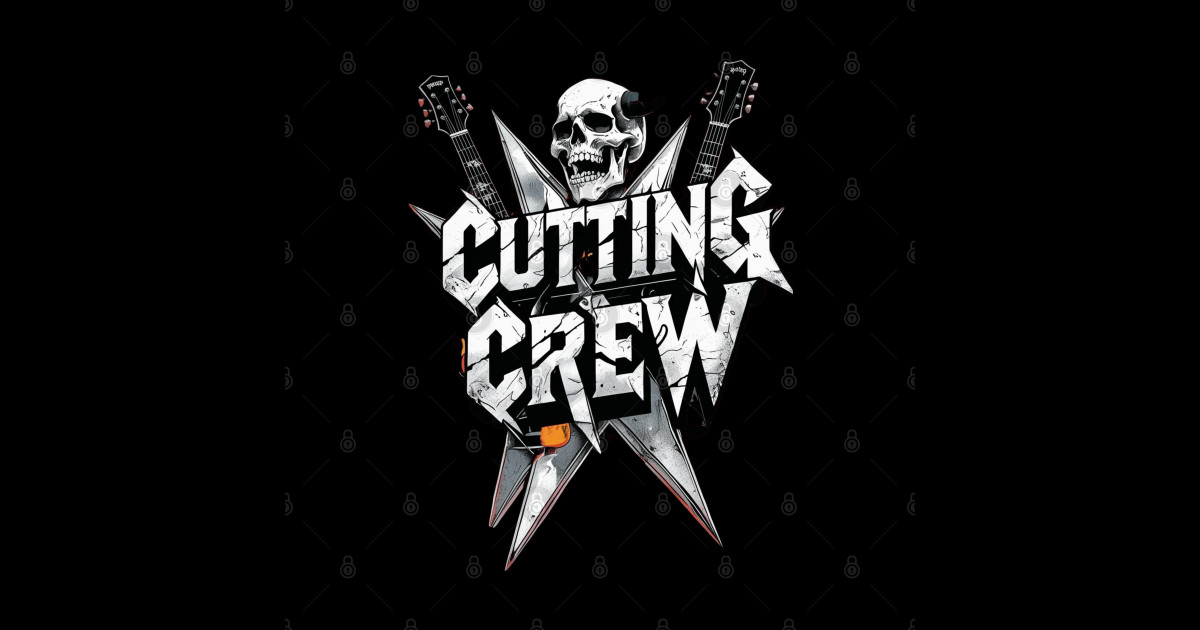 Cutting crew black and white rock fan art - Cutting Crew Band - Sticker ...