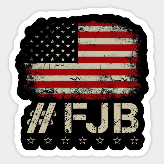 FJB Conservative American Flag - Fjb - Sticker | TeePublic