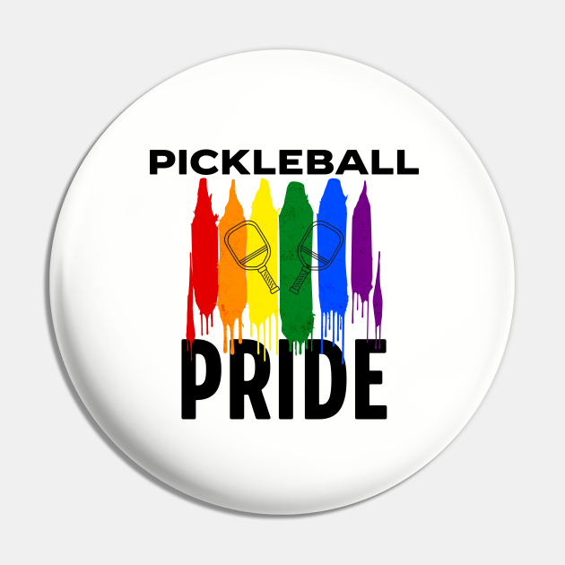Pickleball Pride LGBTQ Pickleball Gift Pride Month - Pickleball - Pin ...